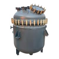 China 500L Lab Glass Reactor Fermentation Mixing Equipment Glass Lined Standard Reactor for sale