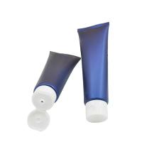China Blue PE Cosmetic Tube Packaging 50ml for Facial Scrub Moisturizer with Custom Screen Printing for sale