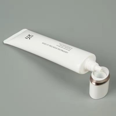 China Oval BB Cream Airless Squeeze Tube 50ml with Long Nozzle - Custom Cosmetic Packaging 5ml to 200ml Capacity for sale