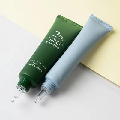 China 50ML Soft Plastic Squeeze Tube Packaging for Cosmetics - Custom Colors Green Blue with Screen Printing for sale