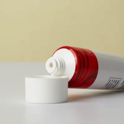 China 50ml Plastic Squeeze Tube for Cosmetic Packaging - Glossy Facial Cleanser Container with Custom Screen Printing for sale