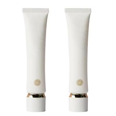 China 40ML Flat Oval Plastic Tube Packaging for Cosmetics with Screen Printing Customization and 10,000 MOQ for sale