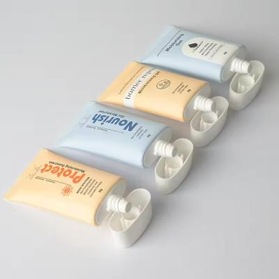 China 50ML Clear Plastic Cosmetic Tubes with Screw Cap - Eco-Friendly Packaging for Creams and Lotions for sale