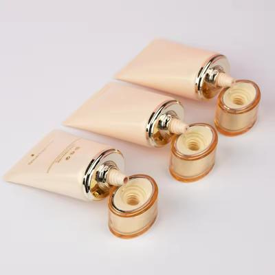 China 50ML Flat Oval Cosmetic Tube for Foundation & Sunscreen - Custom Colors, Recyclable Packaging for sale