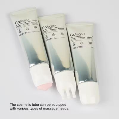 China 50ML Aluminum Cosmetic Tube with Massage Applicator - Strong Barrier Packaging for Skincare Products for sale