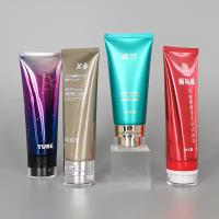 China 200ml Custom Luxury Cosmetic Tube with Wood Accent and Precision Pump for Skincare Packaging for sale