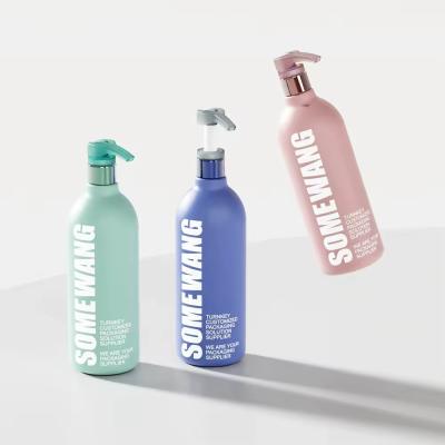 China Oval PET Plastic Pump Bottles 50ML for Creams and Shampoos - Green Blue Pink Colors with Custom OEM Options for sale