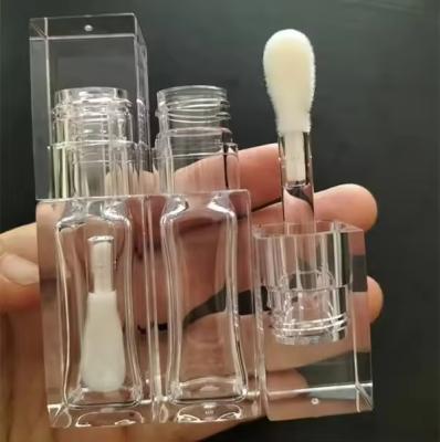 China Transparent  Lipgloss Face Creams Wands Tubes Private Label  Liquid Lipgloss Bottles for sale