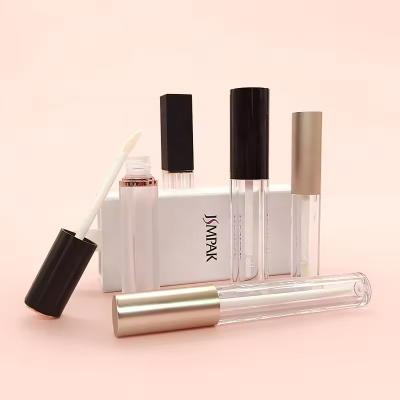 China Empty Big Brush Lip Tint Bottle Customized Logo Free Samples Lip Gloss Containers for sale
