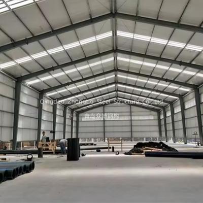 China Q235 Q355B C And Z Purlin Prefabricated Steel Frame Structure Prefab Storage Garage for sale