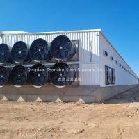 China Custom Prefabricated Steel Frame With Q235 Q355 Steel For Chicken House for sale