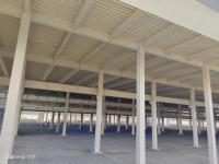 China 16,800㎡ steel structure building with partial four floors, adopting polyurethane sandwich wall panels for superior insulation performance. for sale