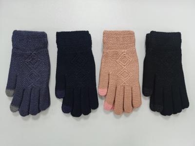 China Custom Logo Winter Knit Gloves - Touchscreen Compatible Thermal Gloves with -10°C Rating and Anti-Slip Grip for sale