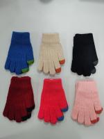 China Custom Winter Knit Gloves with Touchscreen Compatibility - Windproof, Anti-Slip Design in Acrylic/Wool Blend for sale