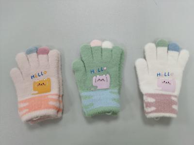 China Unisex Acrylic Wool Blend Winter Knit Gloves - Touchscreen Compatible, One Size Fits All, Windproof for sale