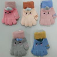 China Color Blocking Winter Knit Gloves - Stretchy Wool Thermal with Touchscreen Compatibility for Outdoor Activities for sale
