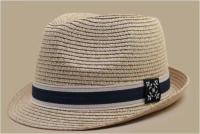 China Women's Summer Straw Hat with 4-Inch Crown Height and 3-Inch Wide Brim - Adjustable Chin Strap Sun Protection for sale