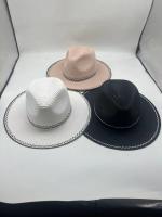 China Women's Summer Straw Sun Hat Wide Brim 3 Inches Natural Floppy Holiday Hat for sale