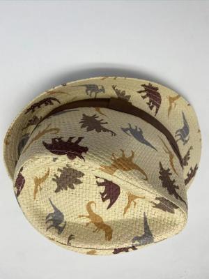 China Women's Solid Straw Floppy Sun Hat with 4 Inch Crown and 3 Inch Brim for sale