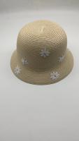 China Natural Straw Wide Brim Sun Hat for Women Floppy 4 Inch Crown Adjustable Chin Strap for sale