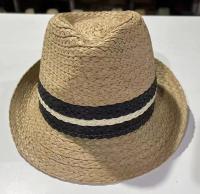 China Women's Wide Brim Straw Sun Hat with 4-Inch Crown and Adjustable Chin Strap for Summer Protection for sale