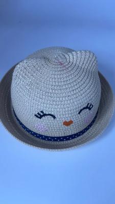 China ODM Women's Summer Straw Hat Wide Brim Floppy 3 Inches Brim Adjustable Chin Strap for sale