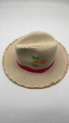 China Women's Natural Straw Sun Hat with 3-Inch Wide Brim - Floppy Style Summer Accessory for sale