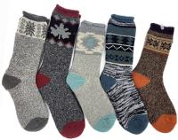 China Outdoor Jacquard Melange Boot Socks - 98% Acrylic 2% Spandex - Sizes S/M/L/XL - Custom Logo Available from 500 Pairs for sale