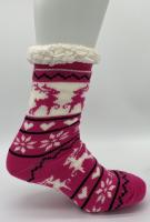 China Double Layer Jacquard Snowflake Socks - 98% Acrylic 2% Spandex, 200K Dozen Monthly Capacity for sale