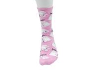 China Customizable Anti-Bacterial Women's Sloth Socks - Cotton/Spandex/Polyester Blend, 500 Dozen MOQ, 45-Day Delivery for sale
