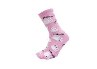 China Customizable Anti-Bacterial Women's Sloth Socks - Cotton/Spandex/Polyester Blend, 500 Dozen MOQ, 45-Day Delivery for sale