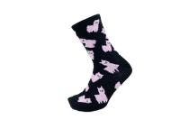 China Custom Alpaca Pink Women's Ankle Boot Socks - Nylon/Spandex Blend, 500 Pairs MOQ, 20-Day Customization for sale