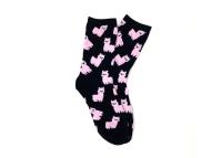 China Custom Alpaca Pink Women's Ankle Boot Socks - Nylon/Spandex Blend, 500 Pairs MOQ, 20-Day Customization for sale