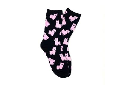 China Custom Alpaca Pink Women's Ankle Boot Socks - Nylon/Spandex Blend, 500 Pairs MOQ, 20-Day Customization for sale