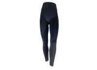 China Zippers Fleece Lined Black Leggings 95% Nylon 5% Spandex with Slimming Stripe Design for Fitness Yoga for sale