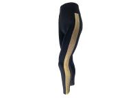 China High Waist Golden Side Panel Fleece Lined Leggings - 97% Polyester 3% Spandex - 600 PCS MOQ - 45 Day Production for sale
