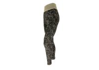 China Women's Fleece Lined Jacquard Lace Leggings - High Waist Seamless Design with 95% Polyester 5% Spandex Blend for sale