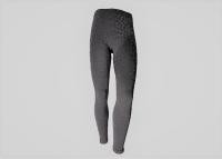 China Women's Lurex Seamless Leggings - 30% Viscose 65% Polyester Blend with Fleece Lining for Office Wear for sale