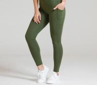 China Women's High Waist Yoga Leggings with Pockets - 230-315gsm Nylon Spandex Fabric, 40+ Colors Available for sale
