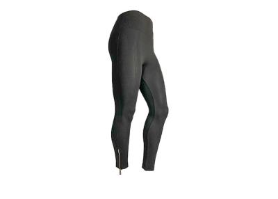 China Quick Dry High Waist Fleece Lined Leggings with Ankle Zippers - 305-315 GSM Fabric, XS-XXL Sizes for Women for sale