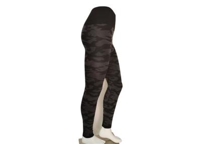 China Black 95% Polyester Womens Seamless Leggings - 230 GSM High Waist Tummy Control Scrunch Design for sale
