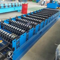 China “Power Saving Automatic 836mm PPGI Corrugated Roof Roll Forming Machine Metal Wave Roof Sheet Making Machine PLC Control Power Saving 836mm Corrugated Roof Roll Forming Machine For PPGI Color Steel ” for sale