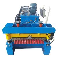 China “Power Saving Automatic 836mm PPGI Corrugated Roof Roll Forming Machine Metal Wave Roof Sheet Making Machine PLC Control Power Saving 836mm Corrugated Roof Roll Forming Machine For PPGI Color Steel ” for sale