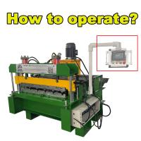 China Crimping Roof Sheet Roll Forming Machine Automatic / Manual Type for sale