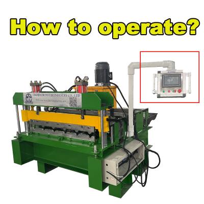 China Crimping Roof Sheet Roll Forming Machine Automatic / Manual Type for sale