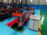 China “Ironstar Automatic Valley Tray and Ridge Cap Roll Forming Machine with Touch Screen PLC Metal Roof Capping Equipment” for sale