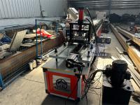 China “100mm sandwich rolling shutter door machine, sandwich shutter roll forming machine, insulated shutter panel forming line, rolling shutter door making machine, cold roll former, metal shutter door ” for sale
