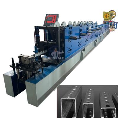 China 41*21 / 41*41 / 41*72mm 3 sizes in 1 Solor bracket roll forming line in Mexico Photovoltaic bracket forming machine for sale