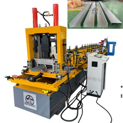 China 60-200mm automatic size changeable U purlin making machine for Kazakstan 80-300mm automatic size changeable U purlin for sale