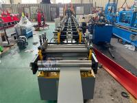 China “Full Automatic 60-200mm Size Interchangeable U Purlin Roll Forming Machine Size Change U Purlin Making Machine Galvanized Steel U Profile Cold Roll Former  Kazakhstan Steel Structure Construction ” for sale